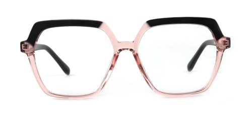 Blue Geometric Unique Full-rim Tr90 Large Glasses for female from ...