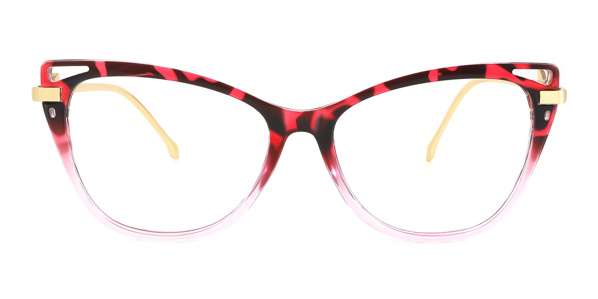 Red Cateye Unique Gorgeous Eyeglasses | WhereLight