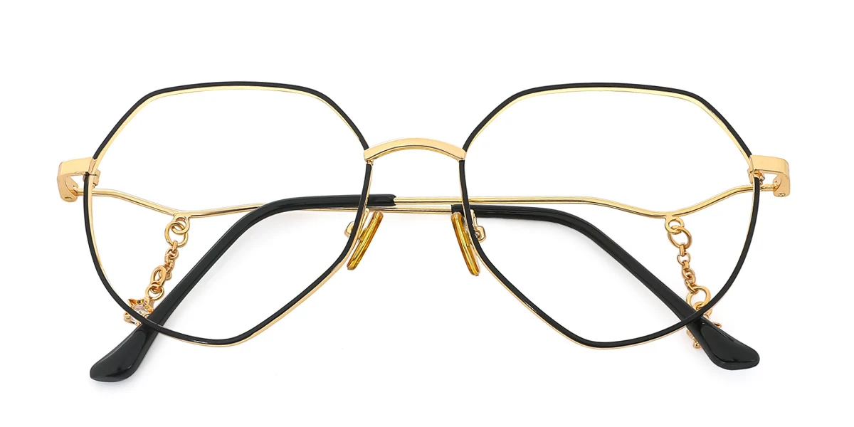 Black Irregular Unique Gorgeous Eyeglasses | WhereLight