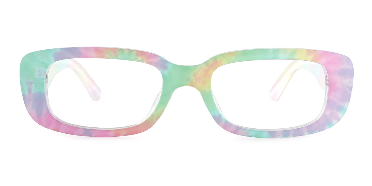 Multicolor Rectangle Unique Custom Engraving Eyeglasses | WhereLight