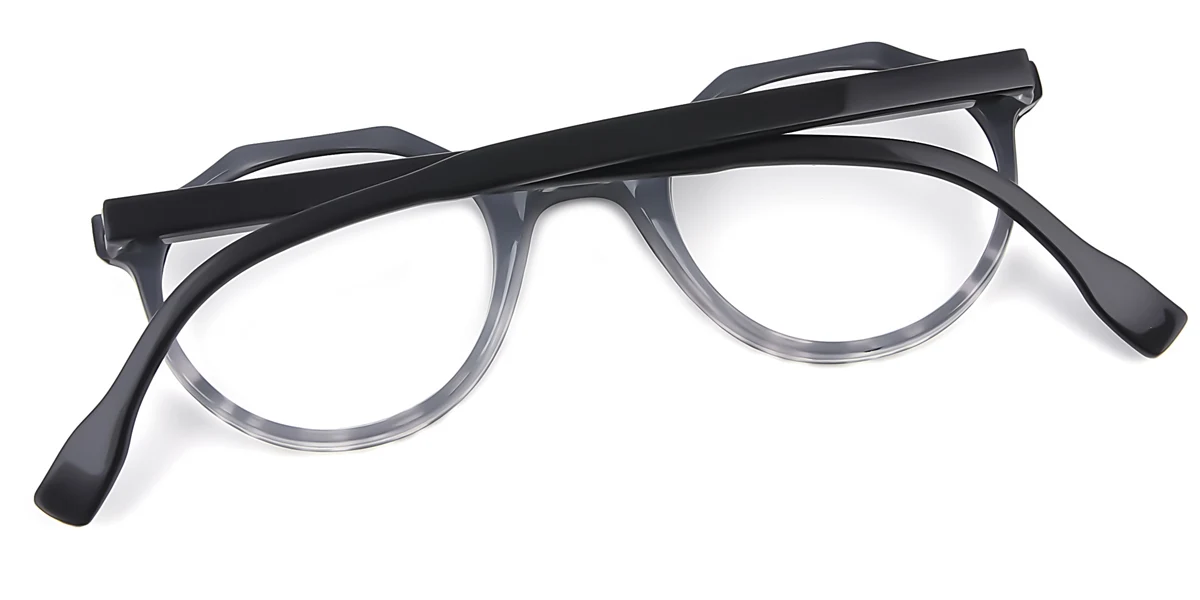 Black Round Oval Unique Spring Hinges Super Light Custom Engraving ...