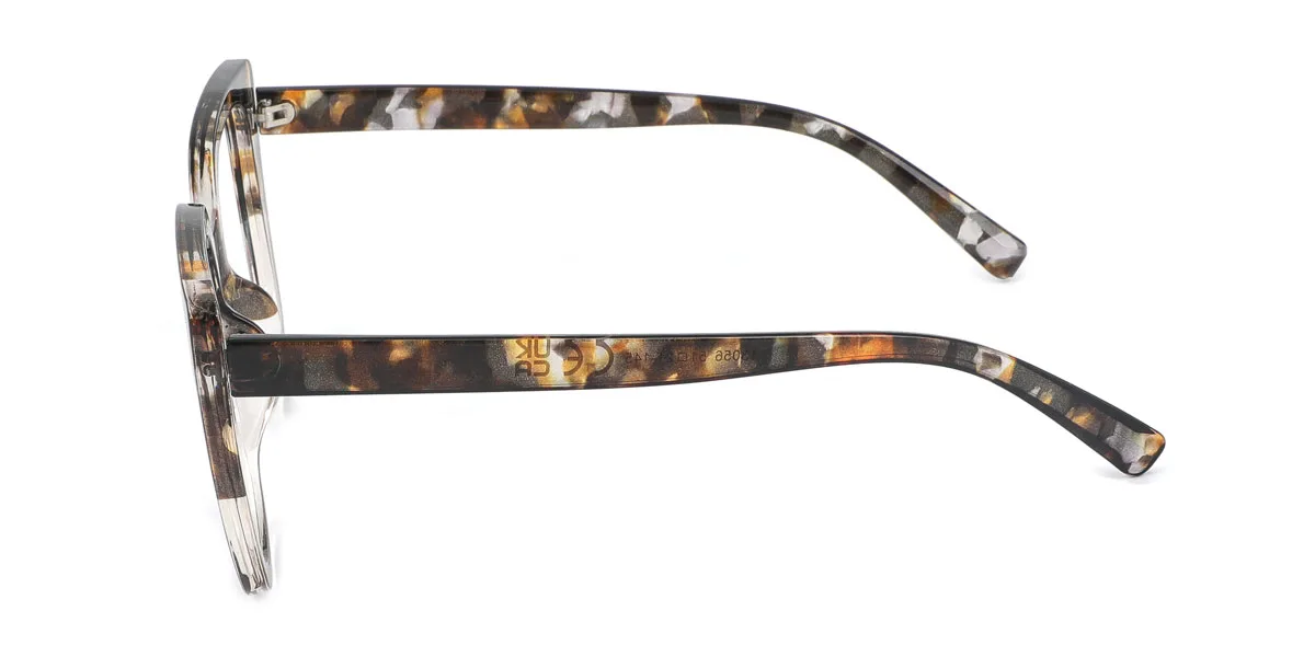 Brown Rectangle Simple Classic Retro Custom Engraving Eyeglasses ...