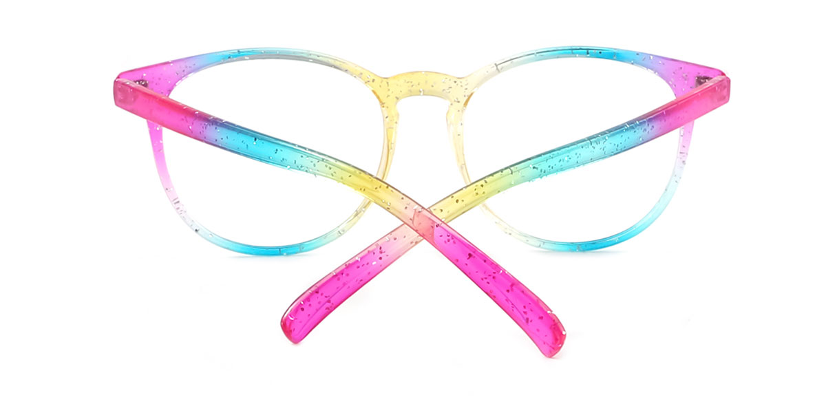 Wherelight Multicolor Oval Glasses Small Plastic Round Eyewear