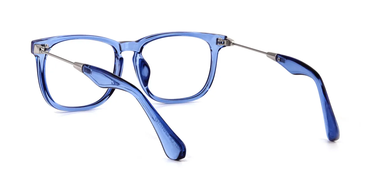 Blue Oval Simple Eyeglasses | WhereLight