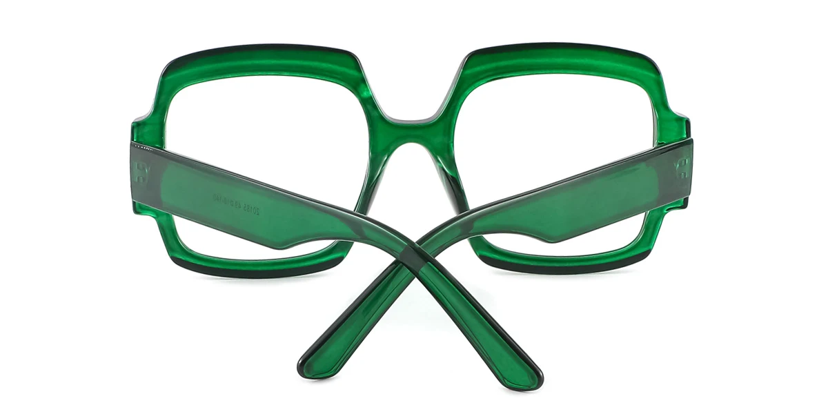 Green Rectangle Gorgeous Eyeglasses | WhereLight