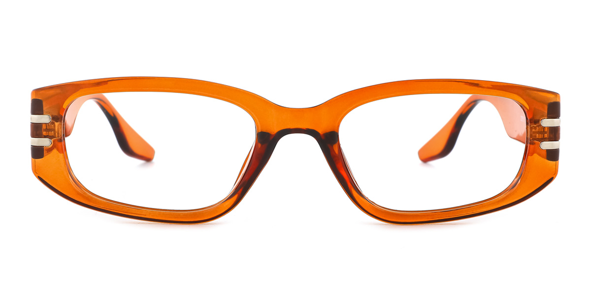 Orange Oval Gorgeous Custom Engraving Eyeglasses | WhereLight