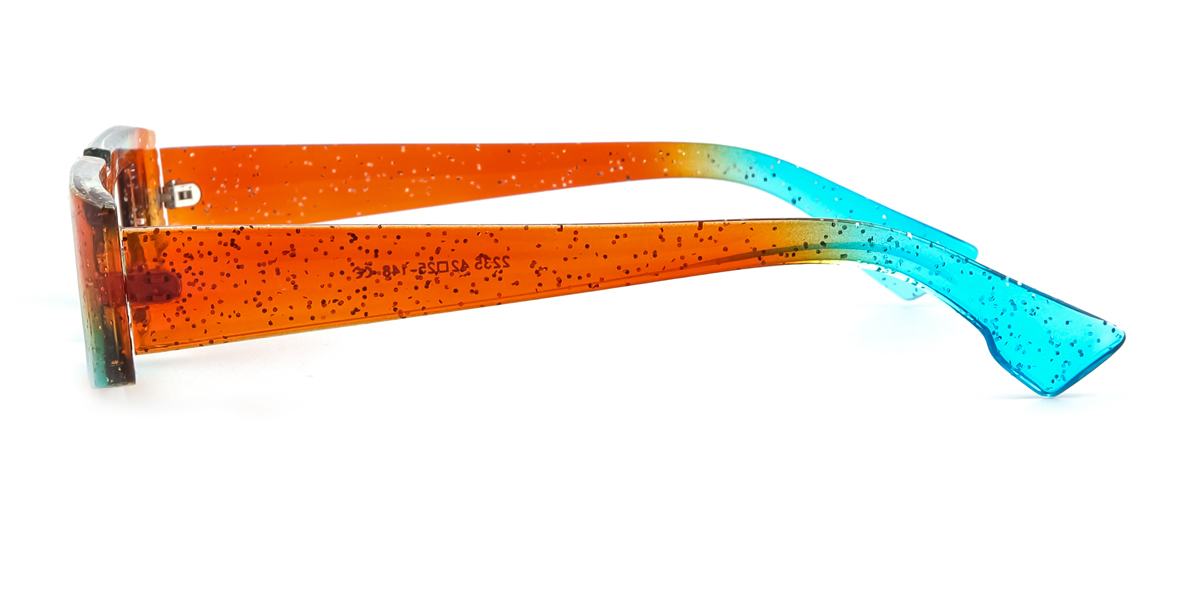 Multicolor Rectangle Unique Full-rim Plastic Large Glasses for female ...