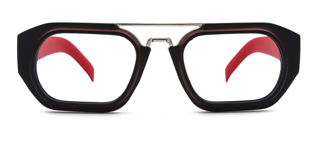 Wherelight Black/Red Aviator Glasses