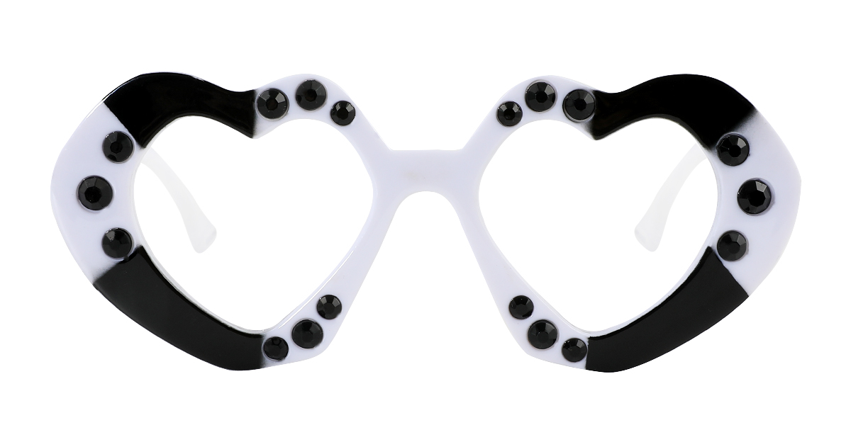 White Heart Unique Gorgeous Custom Engraving Eyeglasses | WhereLight