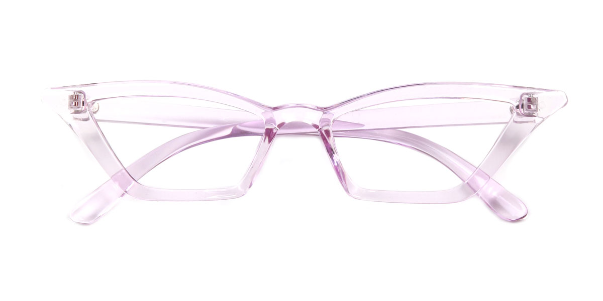 Purple Cateye Unique Full-rim Plastic Medium Glasses for female from ...