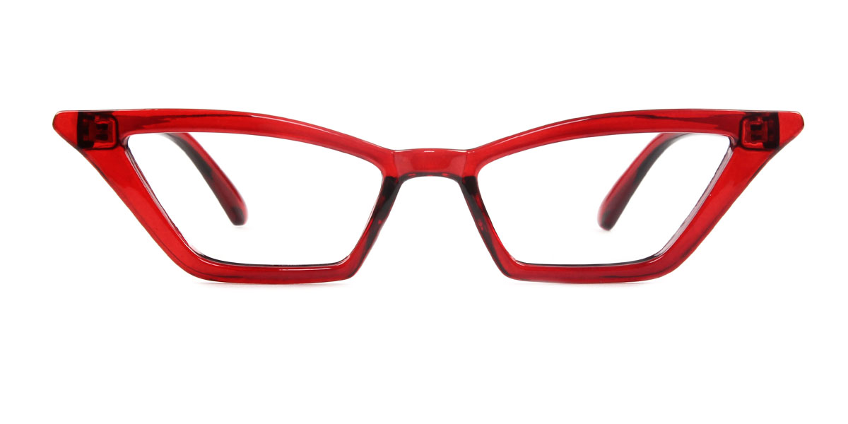Red Cateye Unique Custom Engraving Eyeglasses | WhereLight