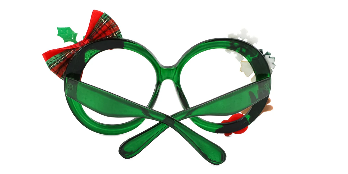 Green Round Gorgeous Eyeglasses | WhereLight