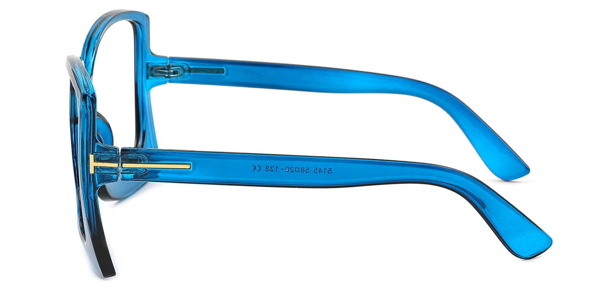 Blue Rectangle Gorgeous Eyeglasses | WhereLight