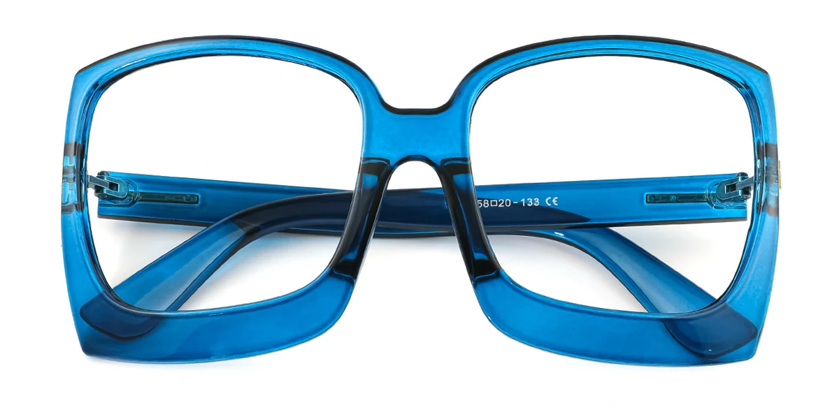 Blue Rectangle Gorgeous Eyeglasses | WhereLight