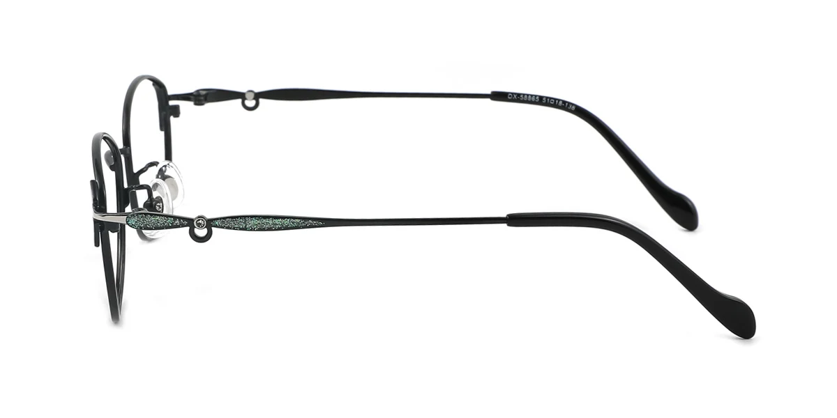 Black Oval Unique Gorgeous Eyeglasses | WhereLight