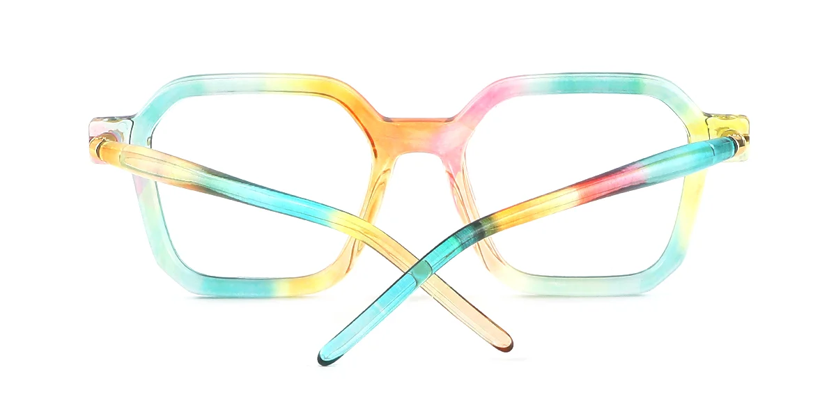 Multicolor Geometric Gorgeous Eyeglasses | WhereLight