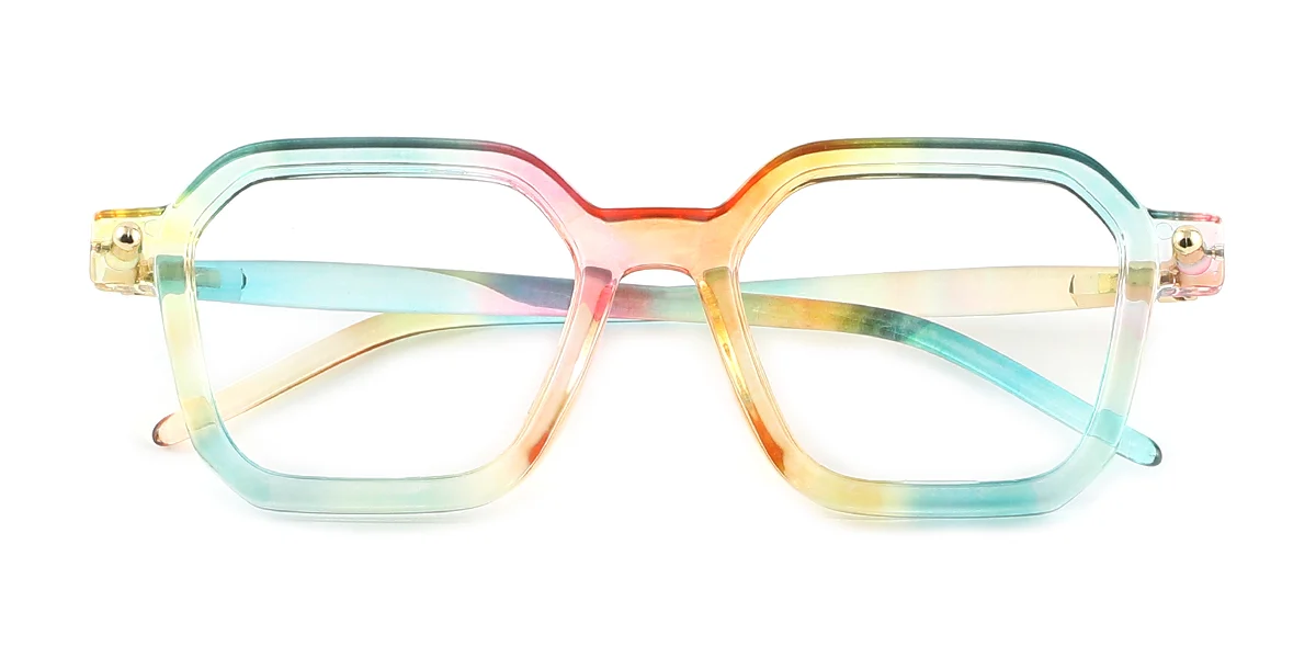 Multicolor Geometric Gorgeous Eyeglasses | WhereLight