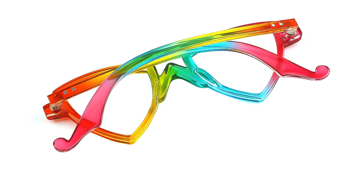 Multicolor Irregular Unique Gorgeous Custom Engraving Eyeglasses ...