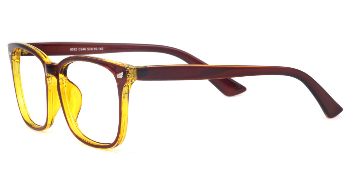 Brown Oval Classic Full-rim Plastic Medium Glasses for female from ...