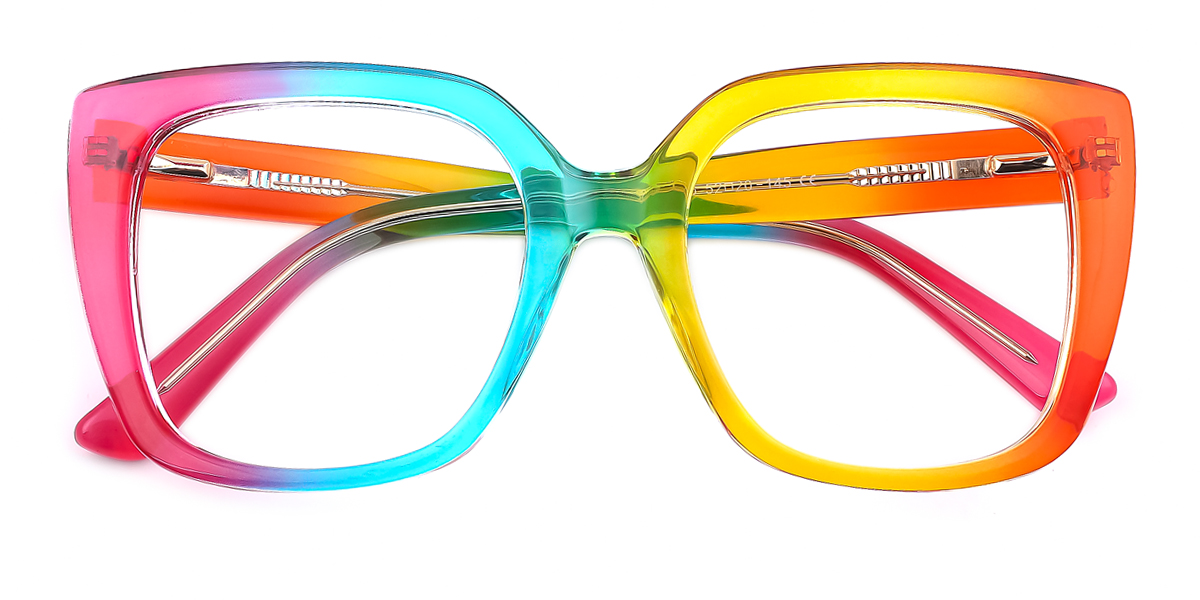 Wherelight Multicolor Eyeglasses Bold Cateye Unisex Eyewear