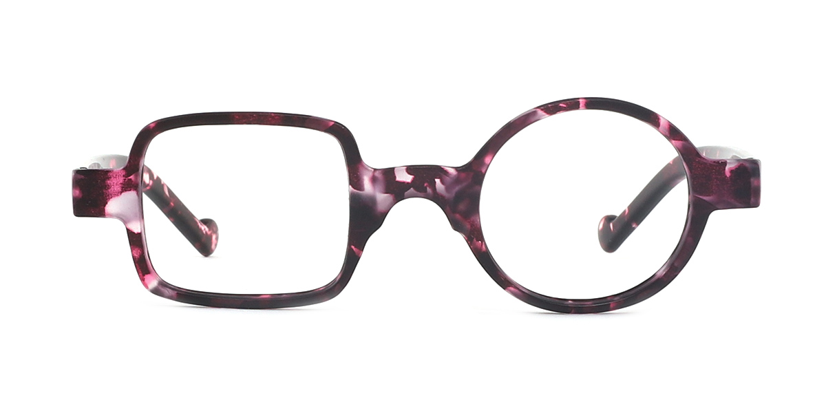 Purple Irregular Unique Full-rim Plastic Medium Glasses for unisex from ...