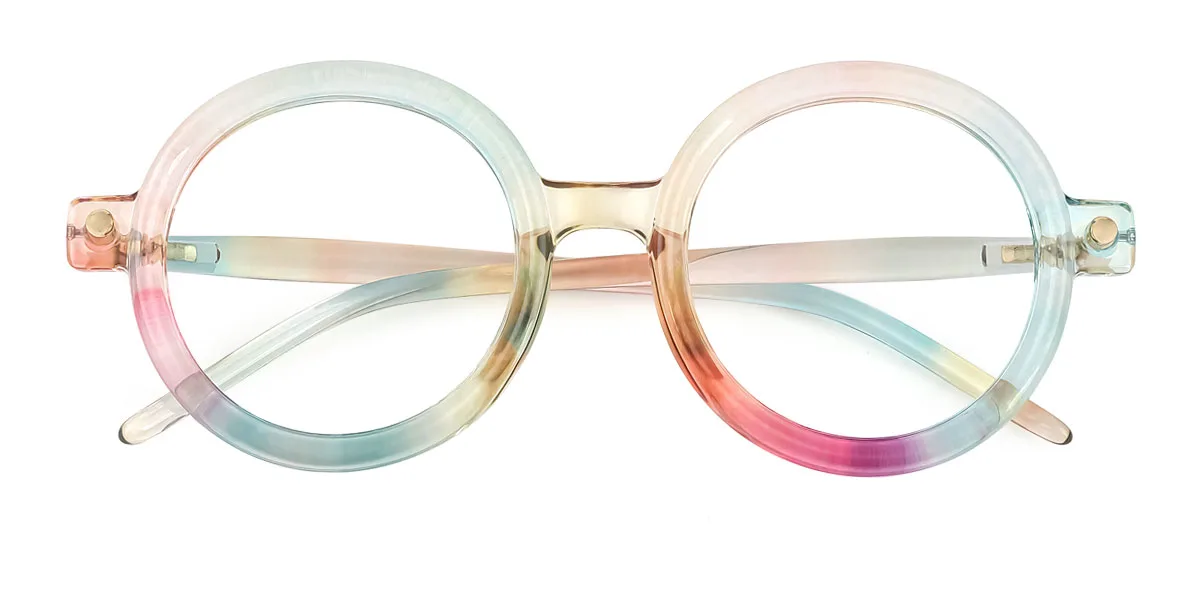 Multicolor Round Classic Retro Unique Gorgeous Eyeglasses | WhereLight