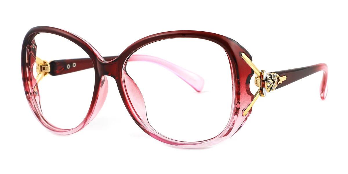 Red Cateye Unique Gorgeous Eyeglasses | WhereLight