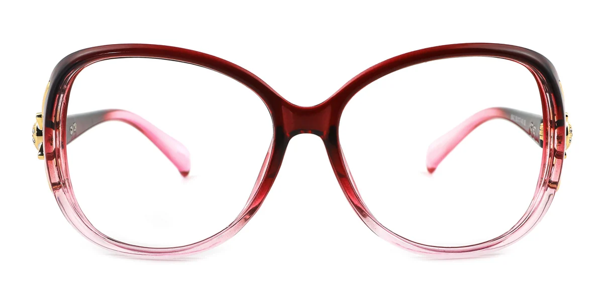 Red Cateye Unique Gorgeous Eyeglasses | WhereLight
