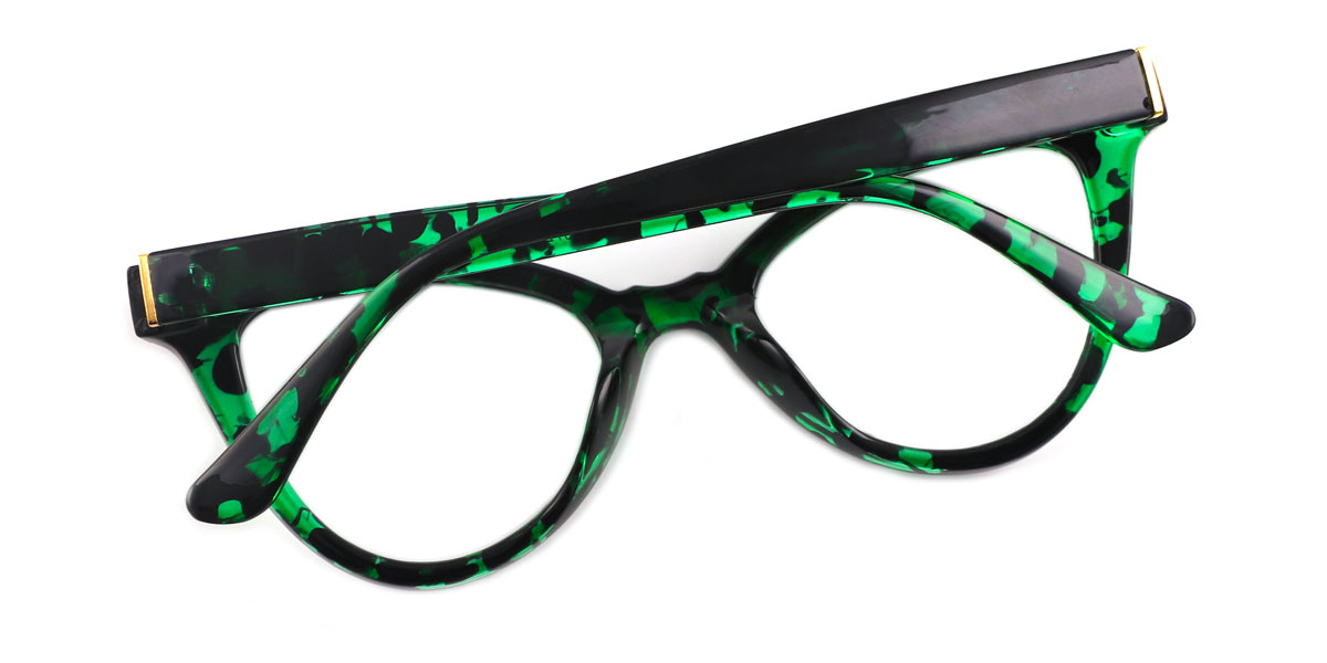 Wherelight Green Cateye Women Plastic Full Rim Frames