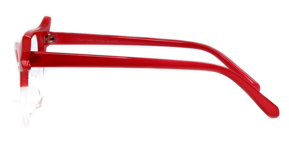 Red Cateye Unique Full-rim Plastic Medium Glasses for female from ...
