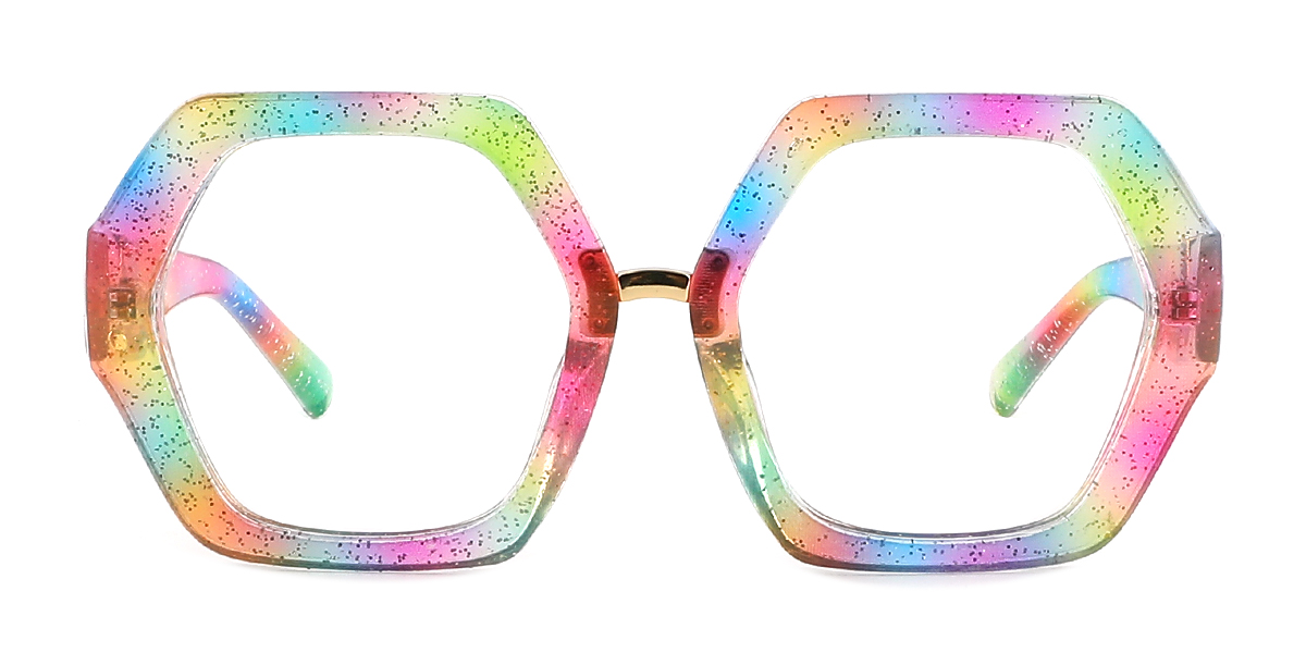 Multicolor Irregular Simple Retro Custom Engraving Eyeglasses | WhereLight