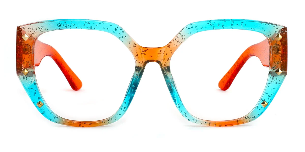 Multicolor Geometric Unique Custom Engraving Eyeglasses | WhereLight