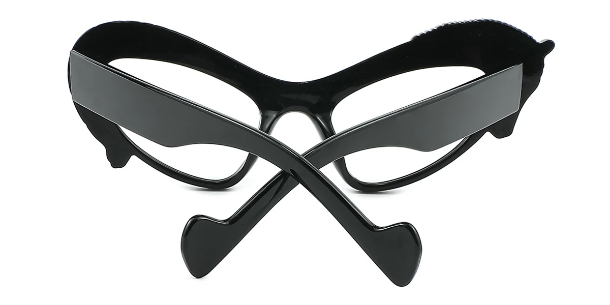 Black Cateye Unique Eyeglasses | WhereLight