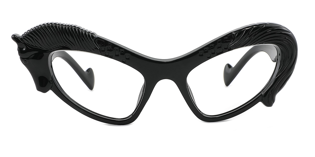 Black Cateye Unique Eyeglasses | WhereLight