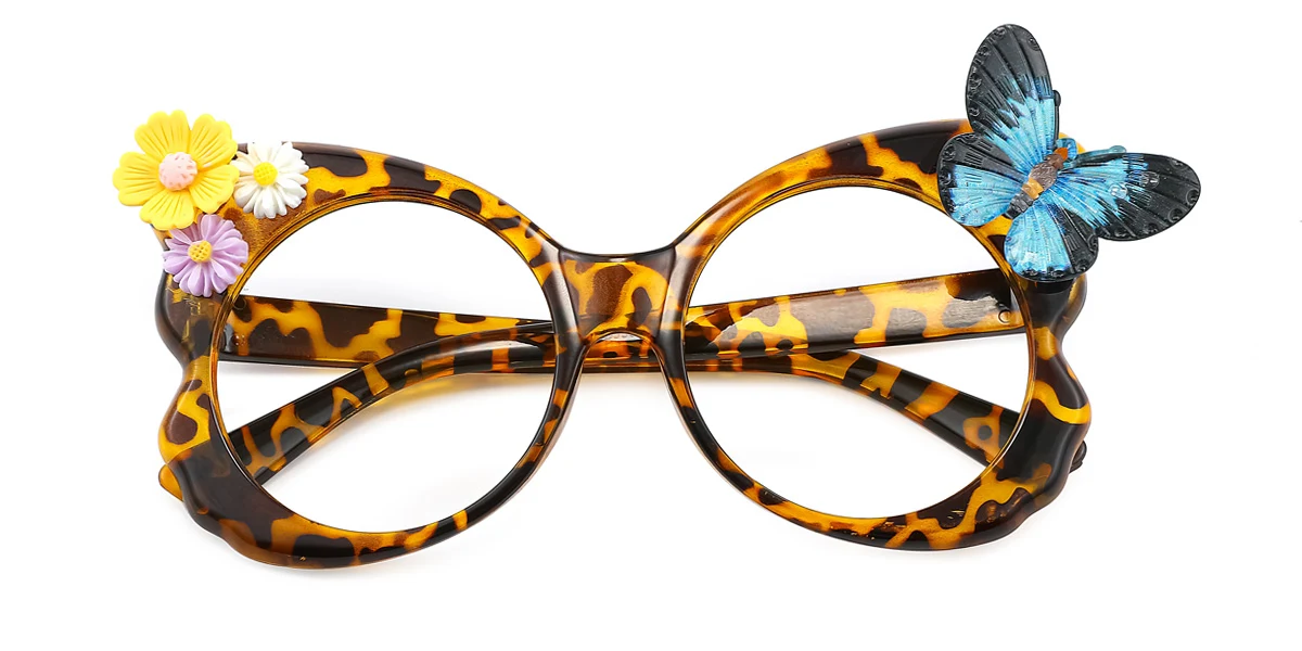 Tortoiseshell Butterfly Unique Gorgeous Eyeglasses | WhereLight