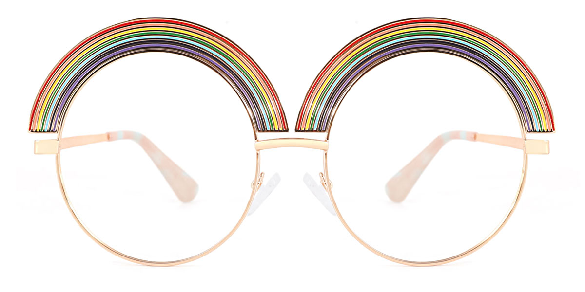 Wherelight Rainbow Eyebrow Eyewear Metal Glasses