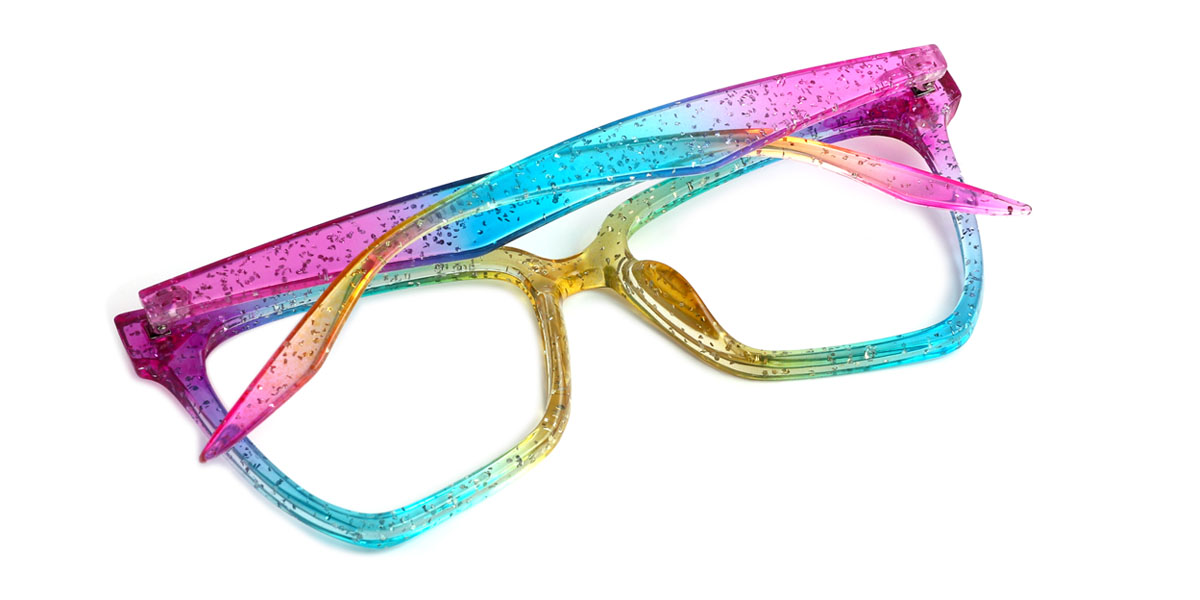 Rainbow glasses plastic prescription glasses for woman glasses ...