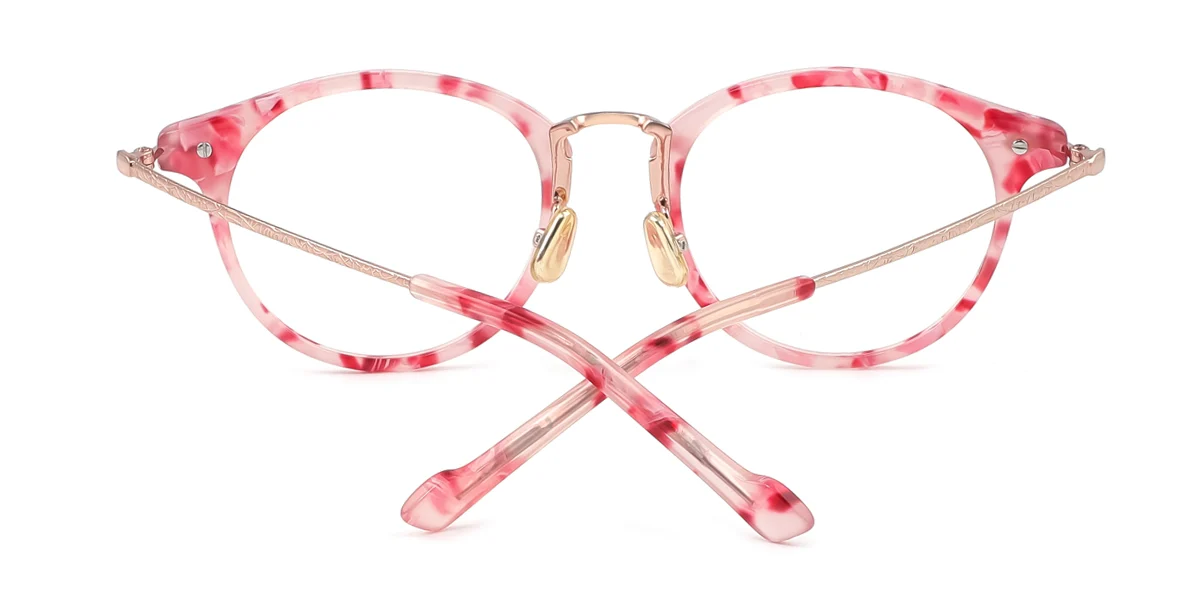 Pink Round Unique Eyeglasses | WhereLight