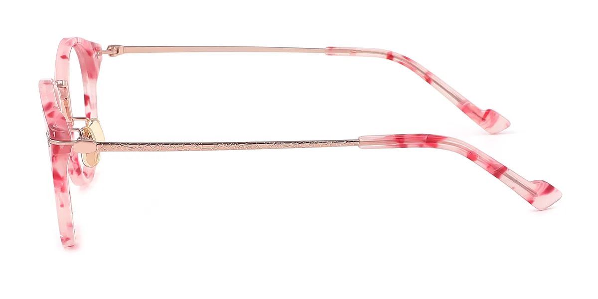 Pink Round Unique Eyeglasses | WhereLight
