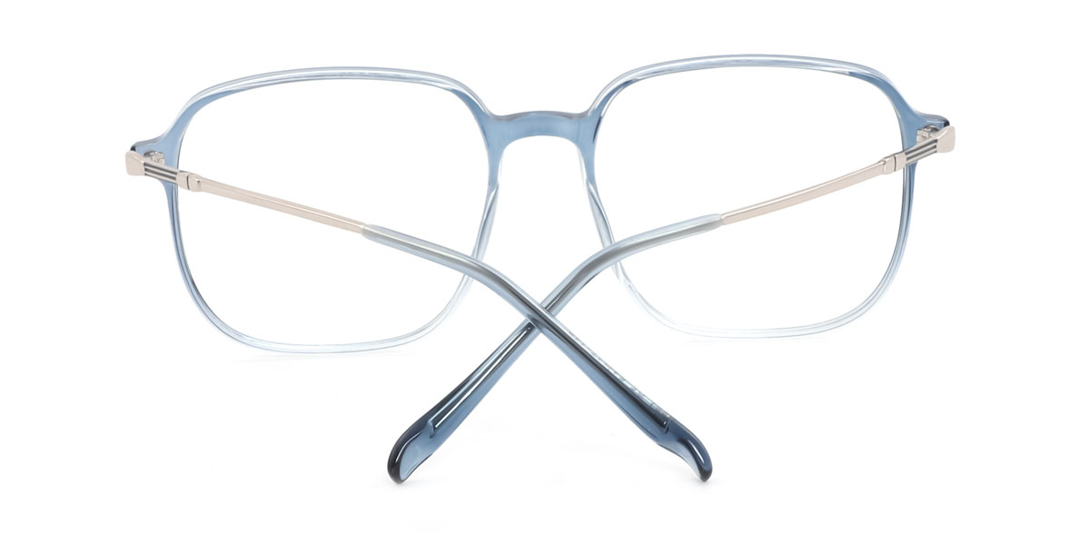 Blue Geometric Simple Full-rim Tr90 Large Glasses for female from ...