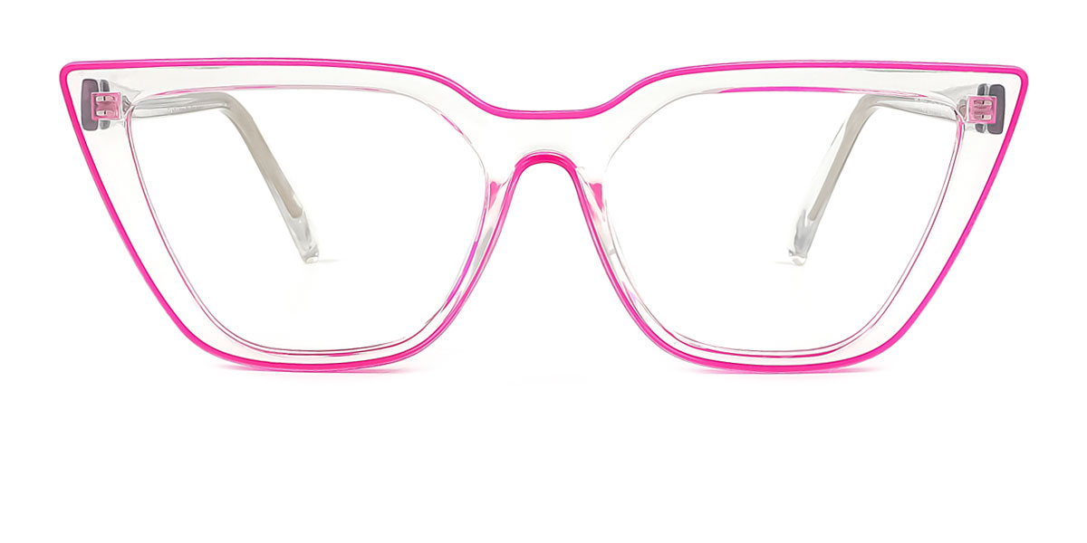 Red Cateye Irregular Retro Unique Gorgeous Spring Hinges Custom ...