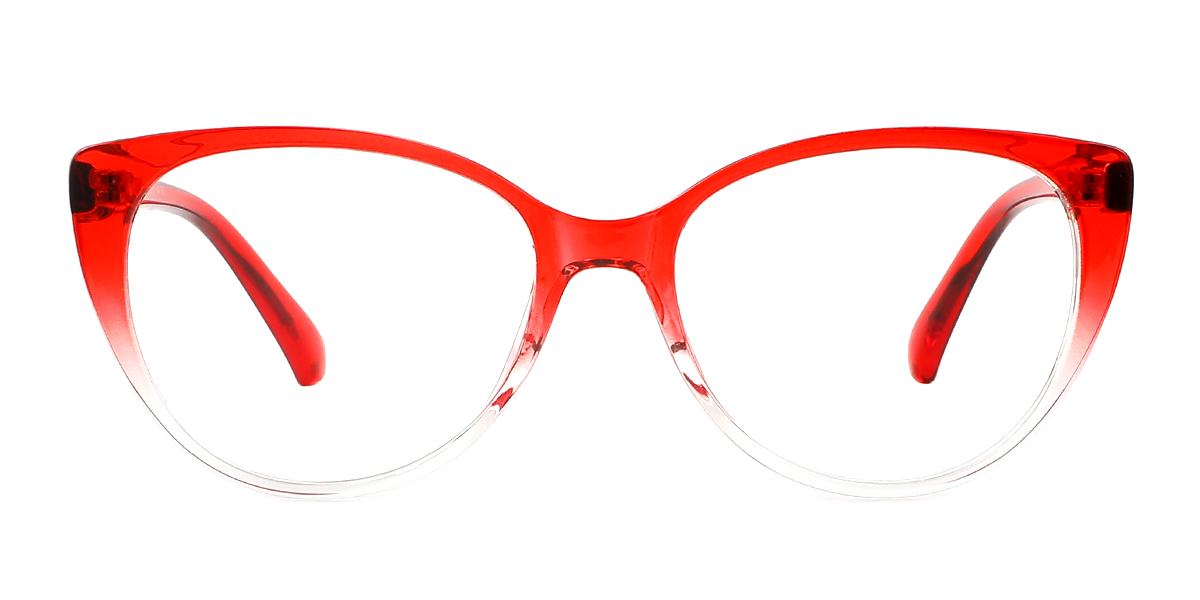 Red Cateye Classic Retro Custom Engraving Eyeglasses | WhereLight