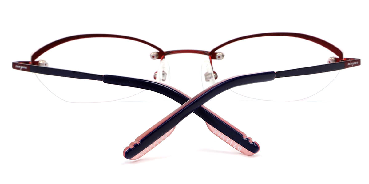 Classic Oval Prescription Eyeglasses Online Full-Rim Metal Frame ...