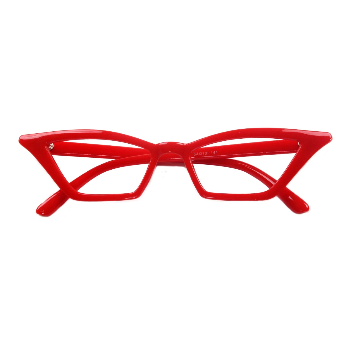Red Cat-eye Unique Custom Engraving Eyeglasses | WhereLight