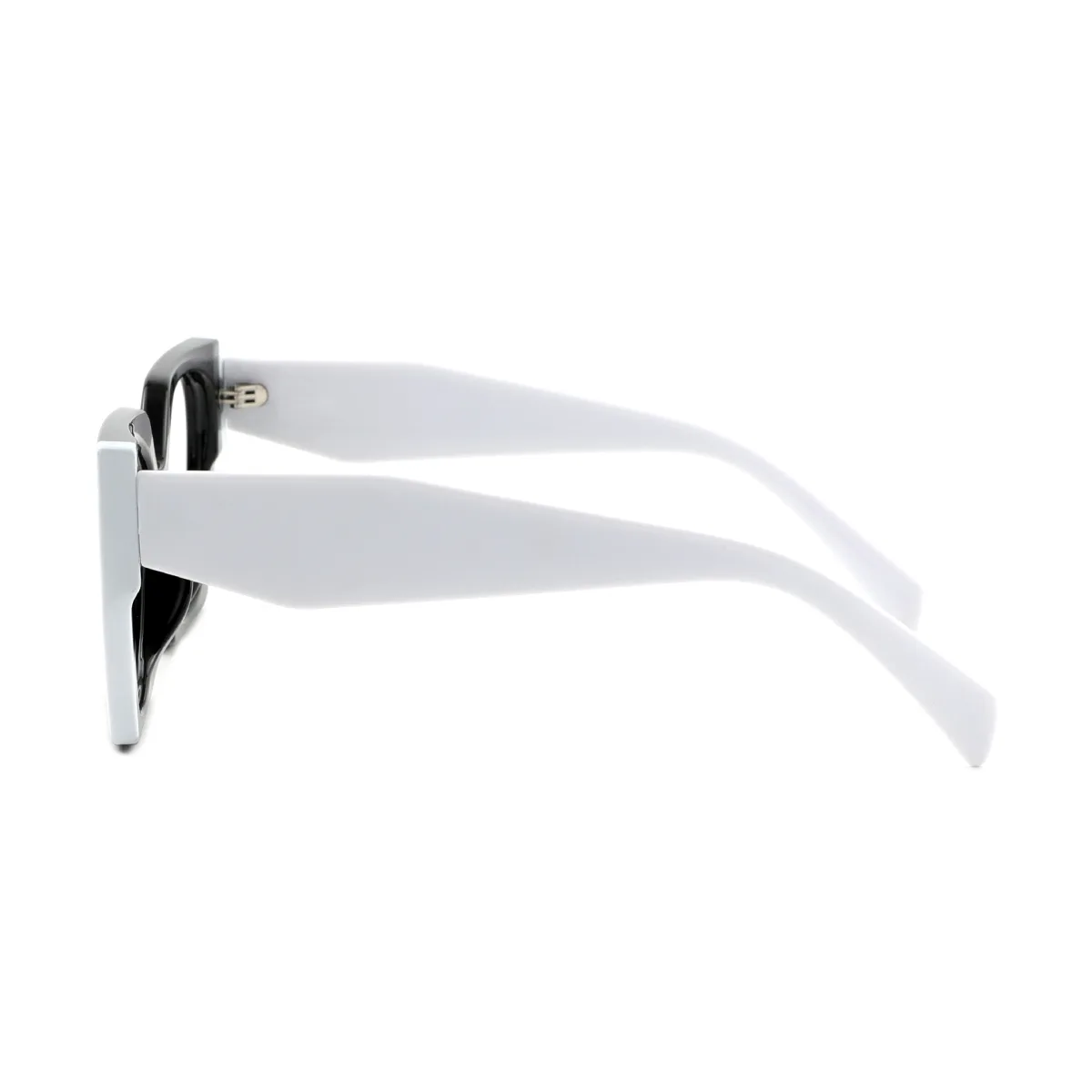 Black Irregular Simple Balance Custom Engraving Eyeglasses | WhereLight