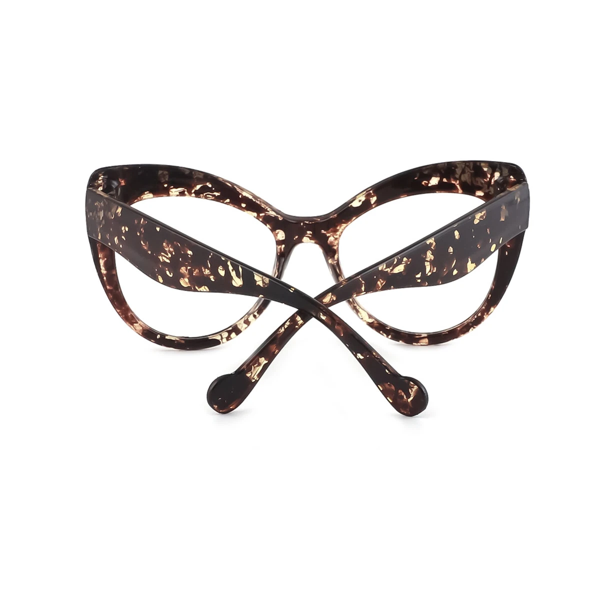 Blue Cat-eye Unique Custom Engraving Eyeglasses | WhereLight