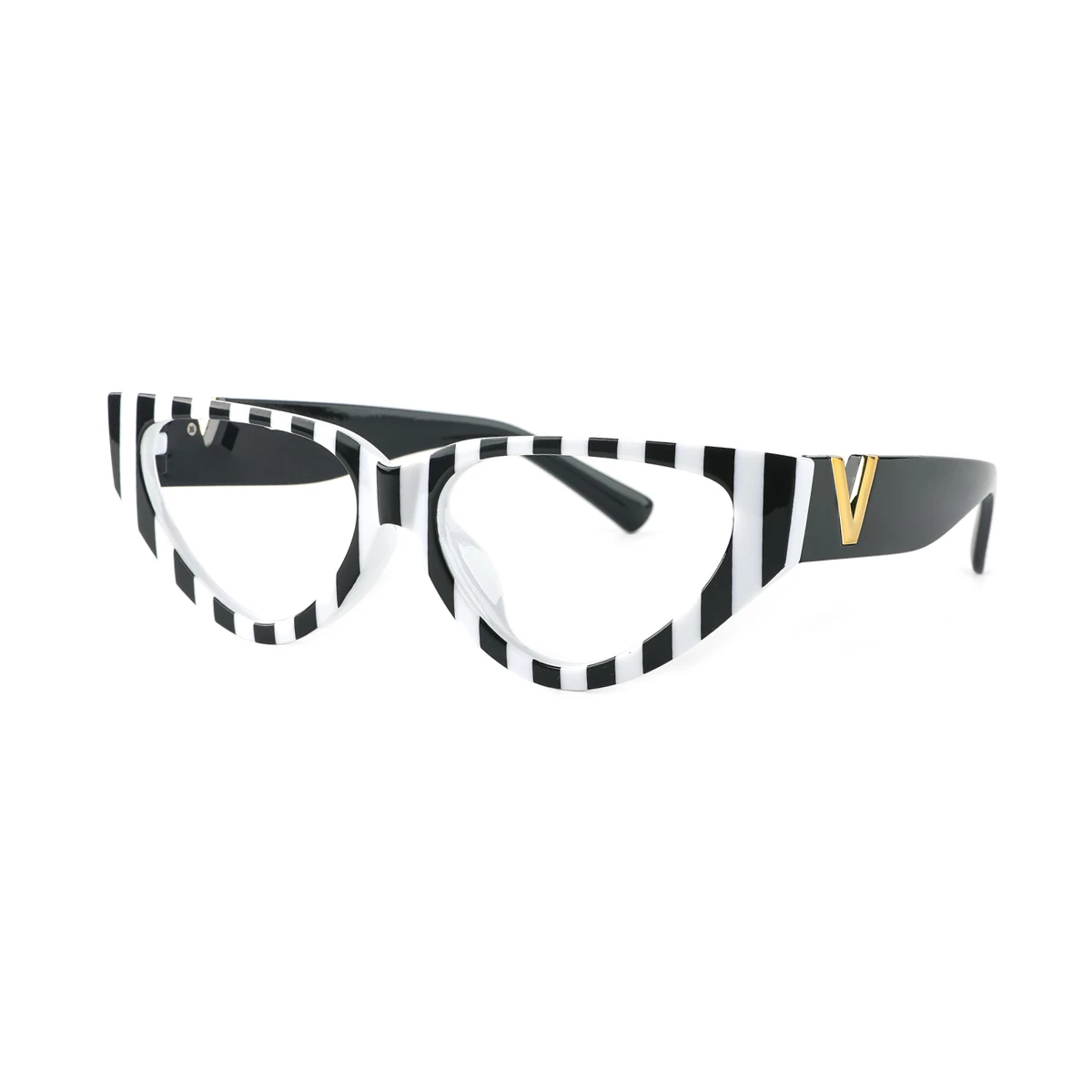 Floral Cat-eye Unique Custom Engraving Eyeglasses | WhereLight