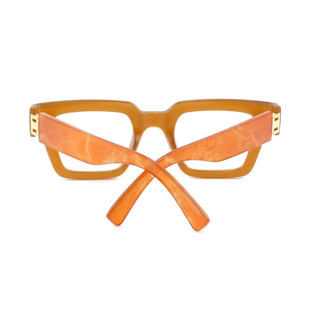 Brown Rectangle Gorgeous Balance Eyeglasses | WhereLight